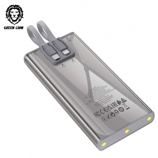 Green Lion Transparent Pro 10000mAh Power Bank